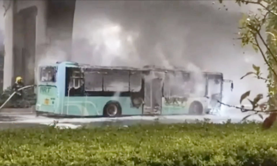 City Bus in Yancheng Burns to a Crisp; Driver to Thank for Saving ...