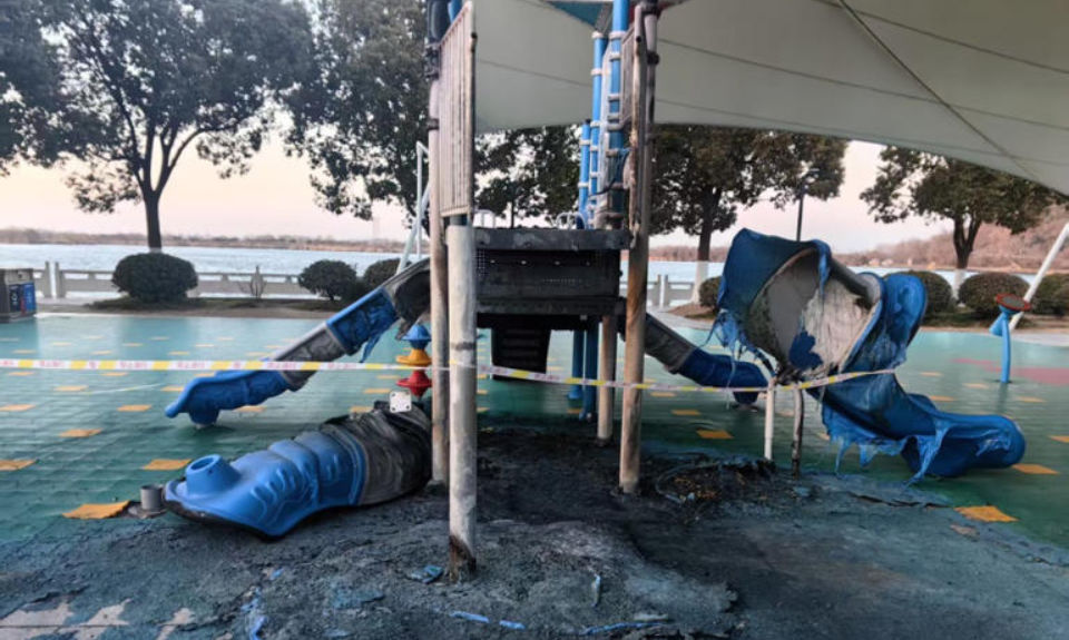 Playground in Zhenjiang Burnt to a Crisp by Young Boys Playing with ...